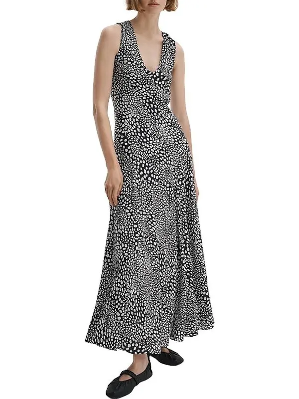 Rag & Bone Sinead Printed Dress - Black Leopard