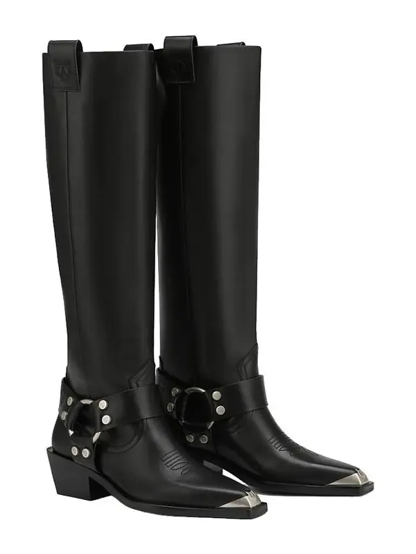 NAKED WOLFE Stated Knee High Boots - Black