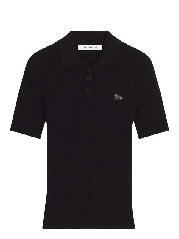 Maison Kitsuné Polo With Logo - Black