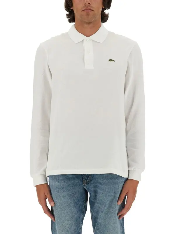 Lacoste Polo With Logo - White