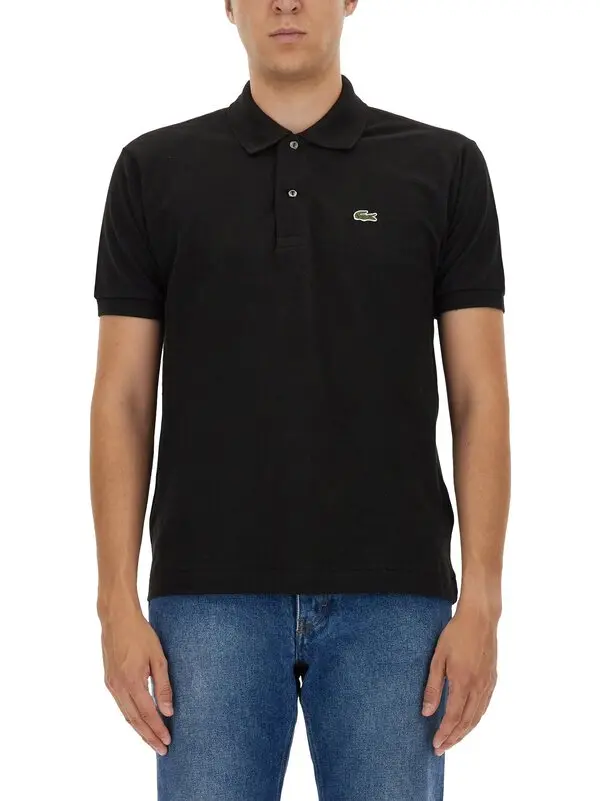 Lacoste Polo With Logo - Black