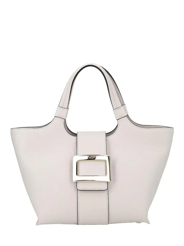 ROGER VIVIER Belle Vivier Mini Bag - White