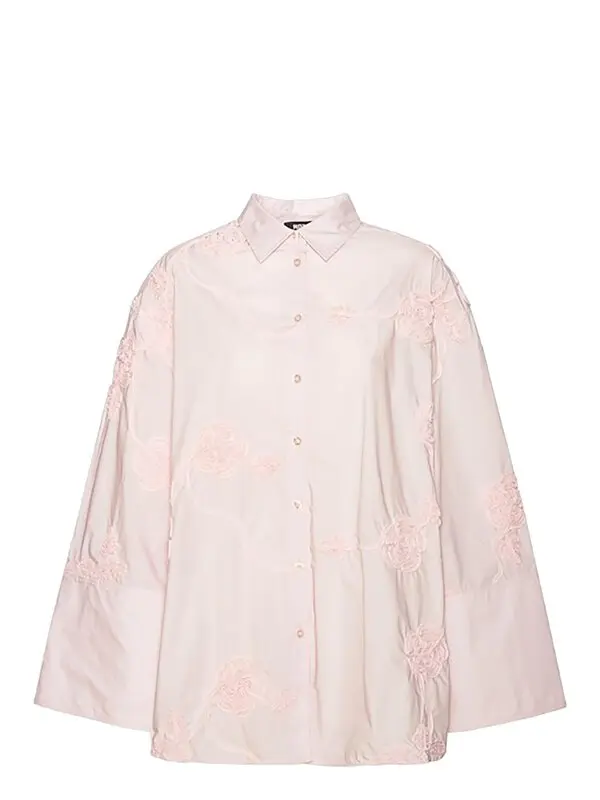 Remain Birger Christensen Oversized Floral Shirt - Pink