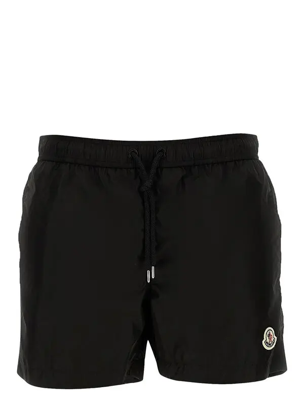 Moncler Boxer Costume With Logo - Black