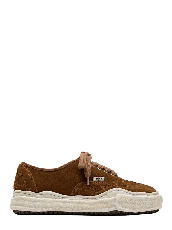 Mihara Yasuhiro Baker Og Sole Western Detail Suede Low - Brown