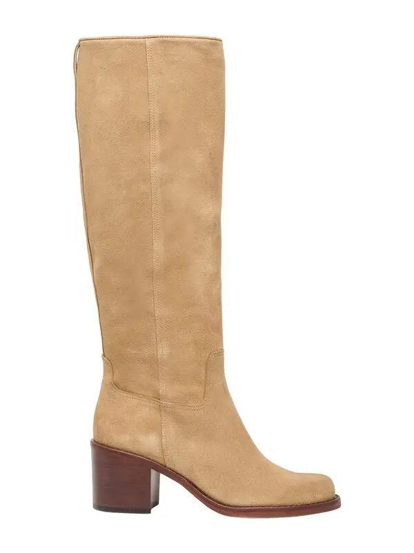 DOLCEVITA Lucyle Knee High Boots - Dk Taupe Suede