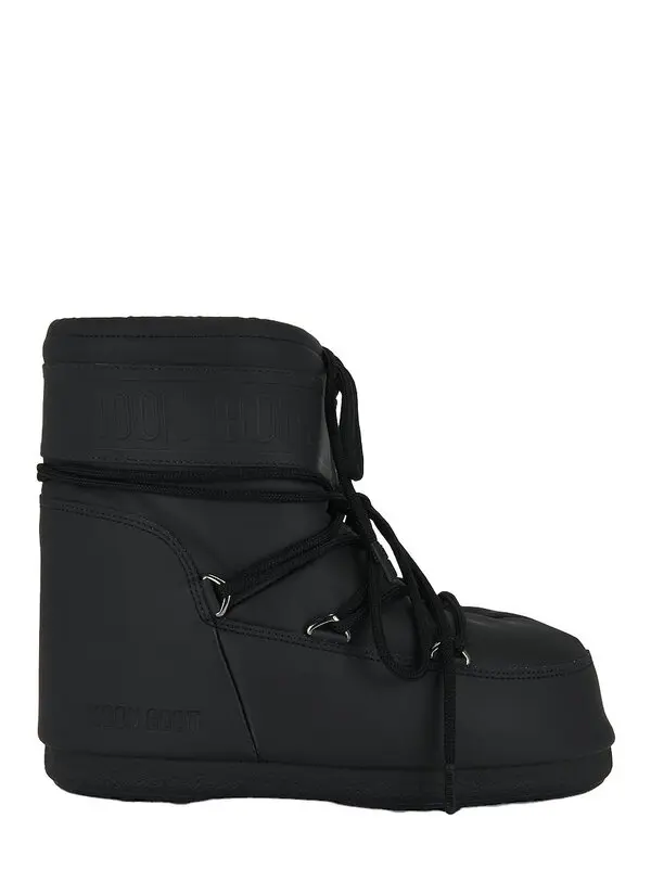 Moon Boot Icon Low Rubber Boots - Black