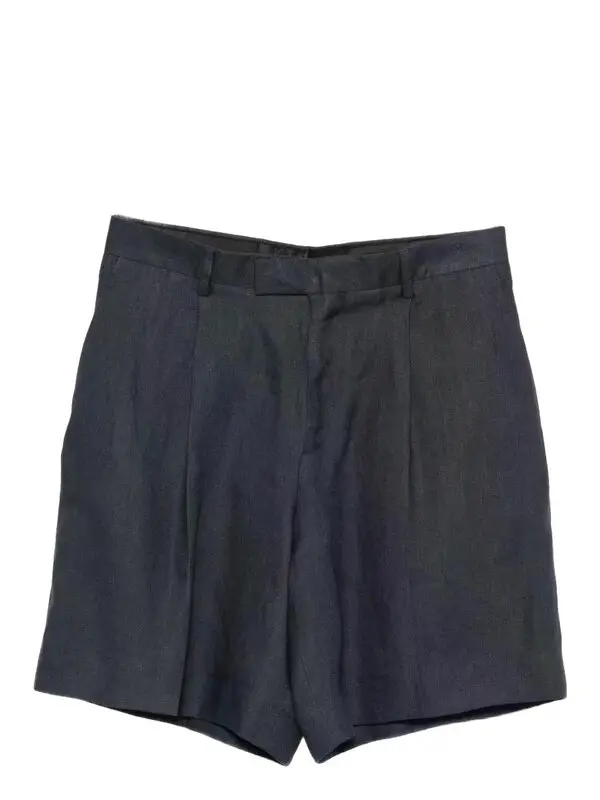 LARDINI Pleated Tailored Shorts - Blue