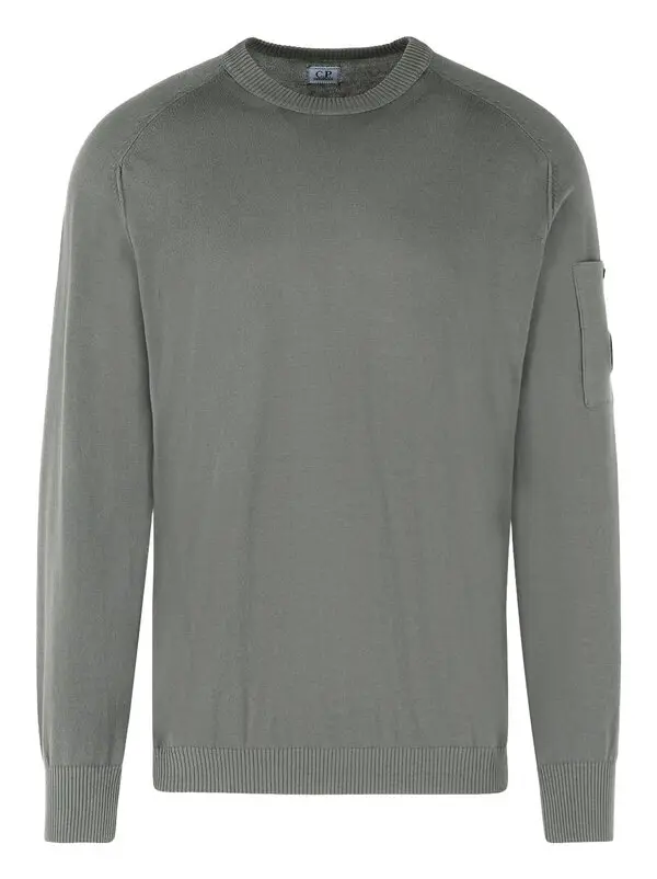 C.P. COMPANY Cotton Crewneck Sweater - Grey
