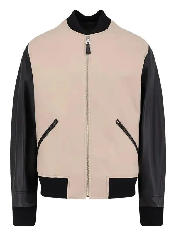 Givenchy Panelled Bomber Jacket - Beige