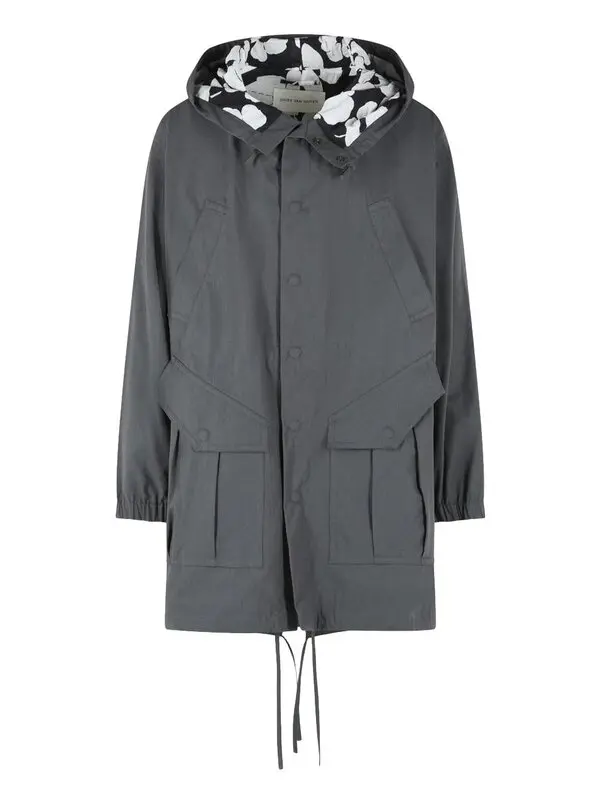 Dries Van Noten Voxer' Cotton Parka - Grey