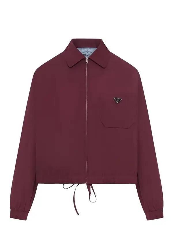 Prada Cotton Blend Zipped Jacket - Red