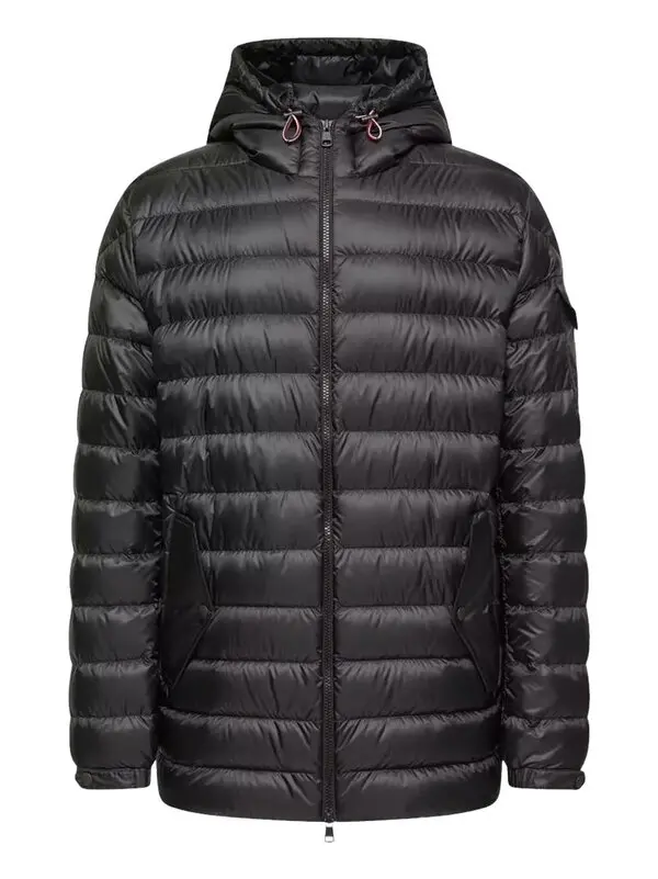 Moncler Oahu Hooded Short Down Parka Jacket - Black