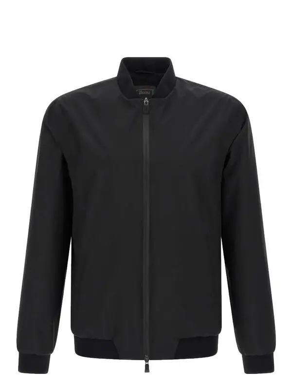 Herno Full-zip Functional Bomber Jacket - Black