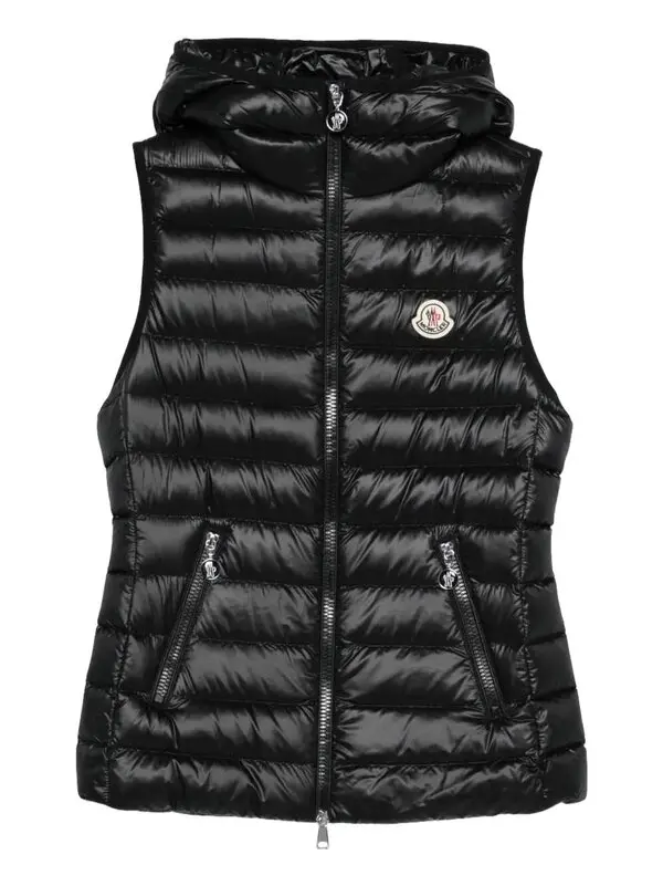 Moncler Glygosse Hooded Down Vest - Black