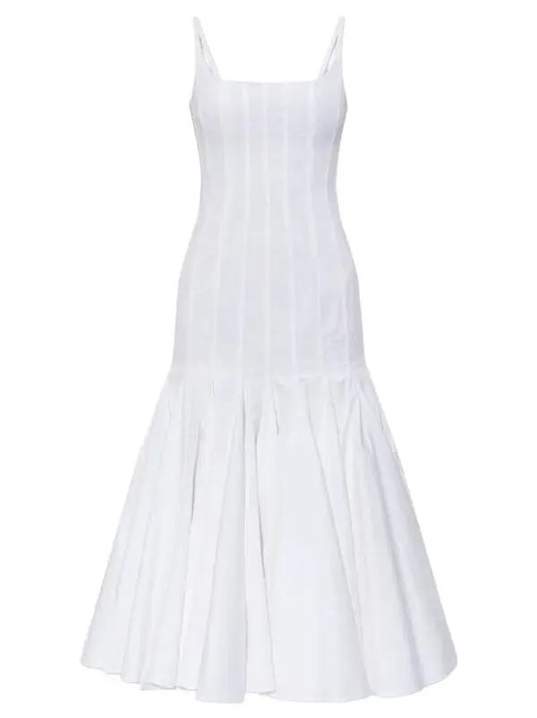 Jacquemus La Robe Agave In Cotton Poplin - White