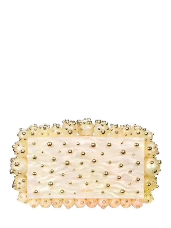 Cult Gaia Eos Studded Clutch - Neutrals
