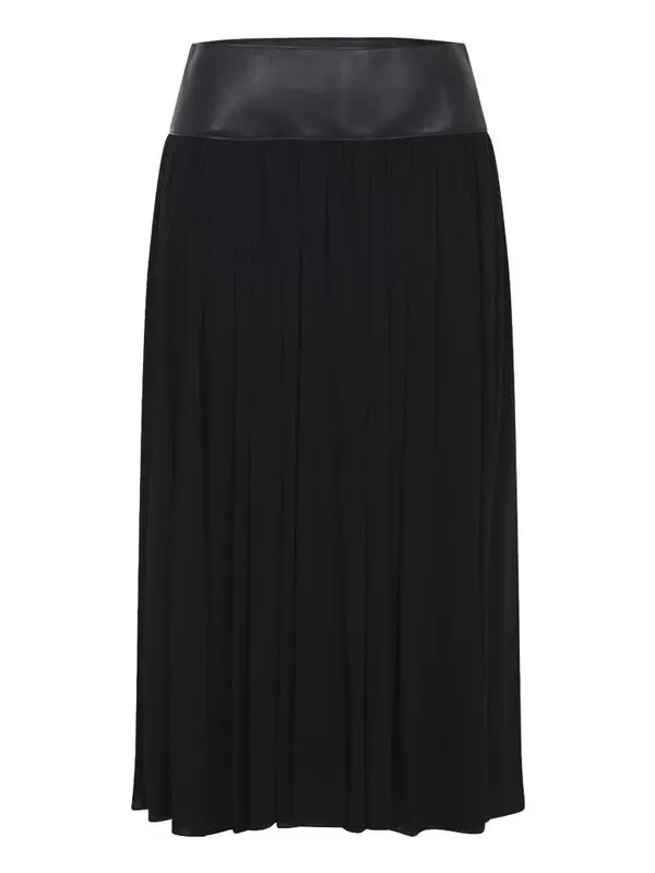 Alaïa Belted Midi Skirt - Black