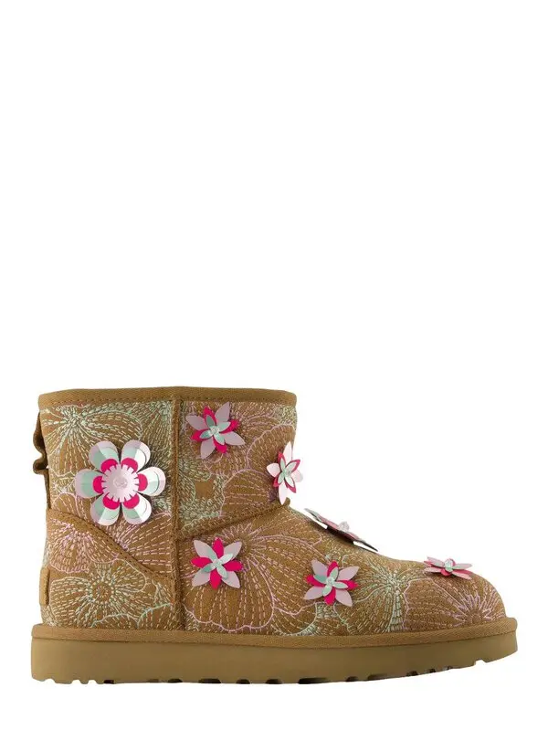 UGG Classic Mini Meadow Ankle Boots - Brown