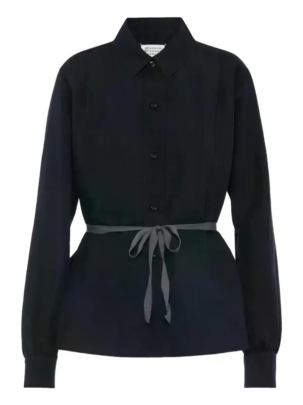 MAISON MARGIELA Long-sleeved Shirt - Black