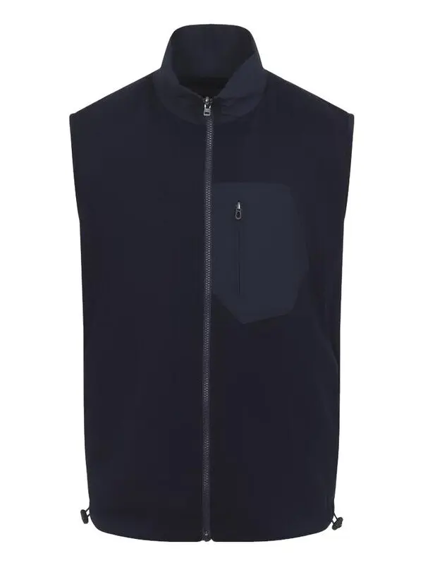 Sease Reversible Virgin Wool Vest - Blue
