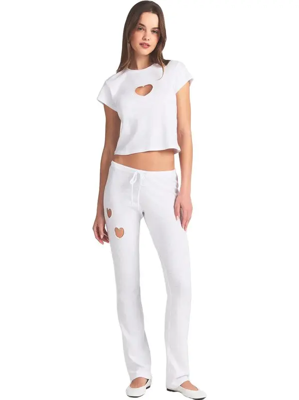 SKIMS Heart Straight Leg Pant - Snow