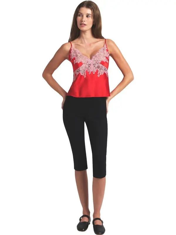SKIMS Lace Cami Top - Ruby Contrast