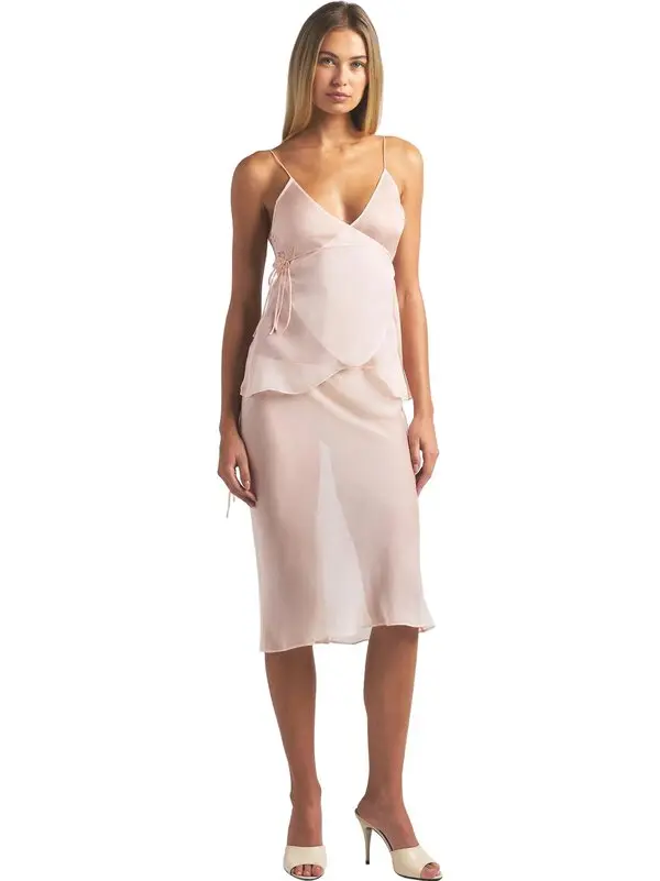 SKIMS Tie Side Midi Skirt - Primrose