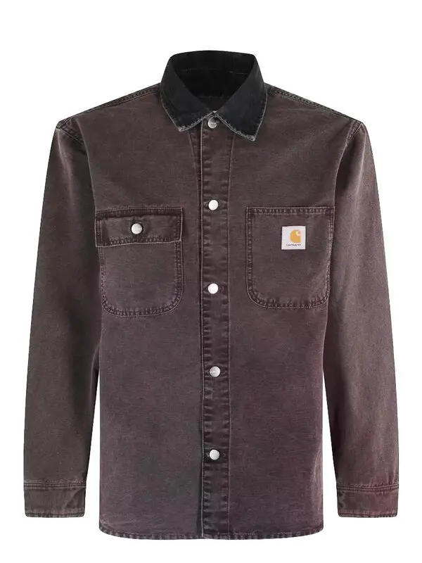 Carhartt Work In Progress Mitch Corduroy-collar Shirt Jacket - Brown