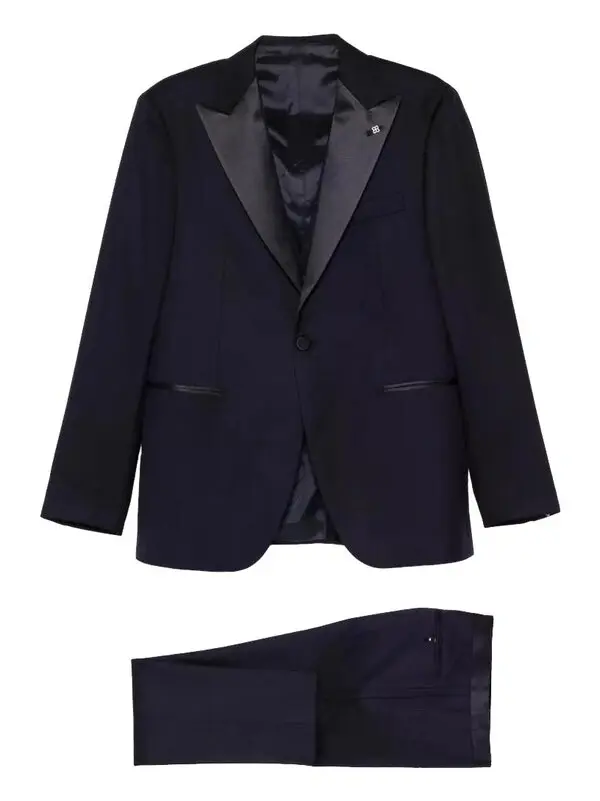 Tagliatore Shawl-lapel Single-breasted Suit - Blue