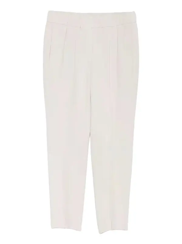 Brunello Cucinelli Elasticated-waistband Trousers - Neutrals