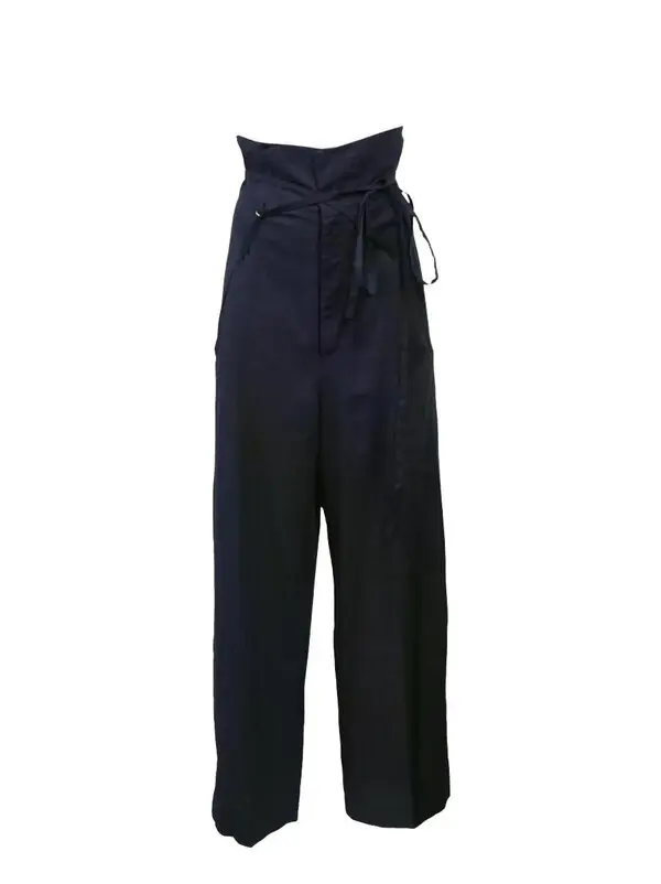 Jacquemus Novio Woven Wide-leg Trousers - Blue