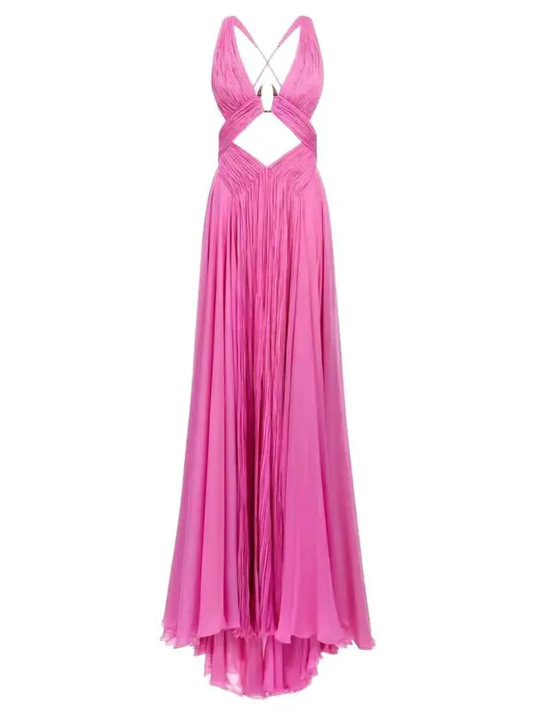 Roberto Cavalli Cut-out Maxi Dress - Pink