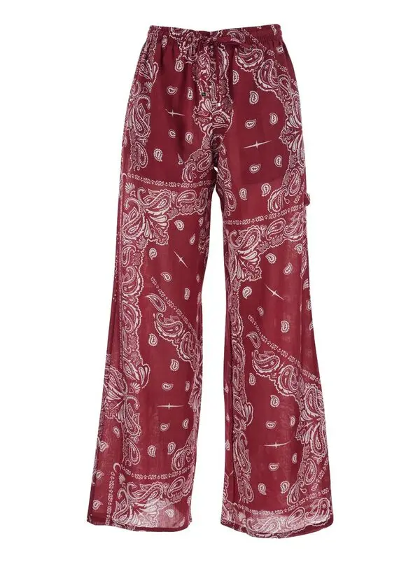 VENUJA Printed Wide Leg Pants - Multicolor
