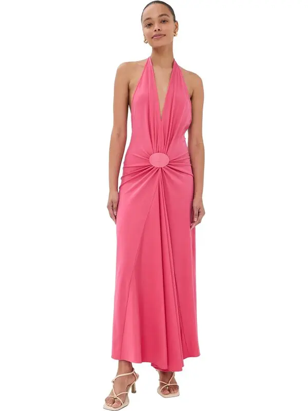 Silvia Tcherassi Veracruz Maxi Dress - Hot Pink