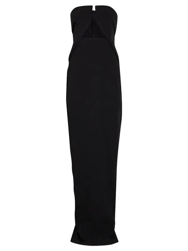 Rick Owens Prong Cut-out Crepe Gown - Black