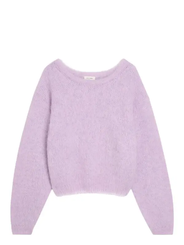 American Vintage Niby Brushed Alpaca-blend Jumper - Pink