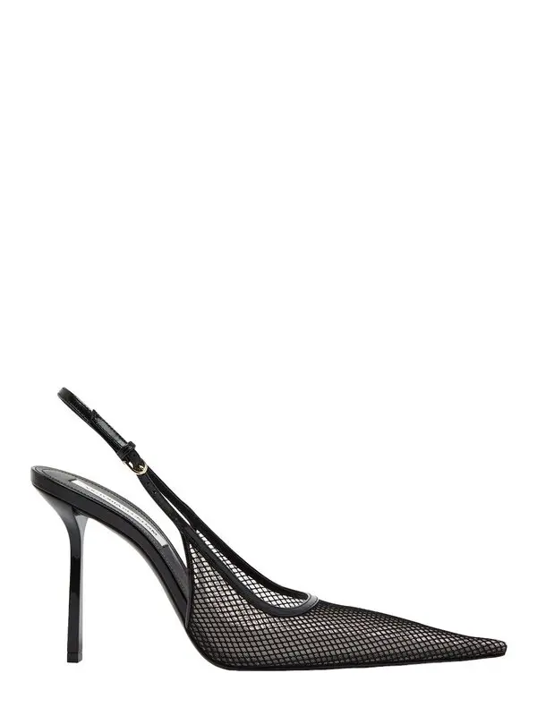 Victoria Beckham 100 Mesh Slingback Pumps - Black