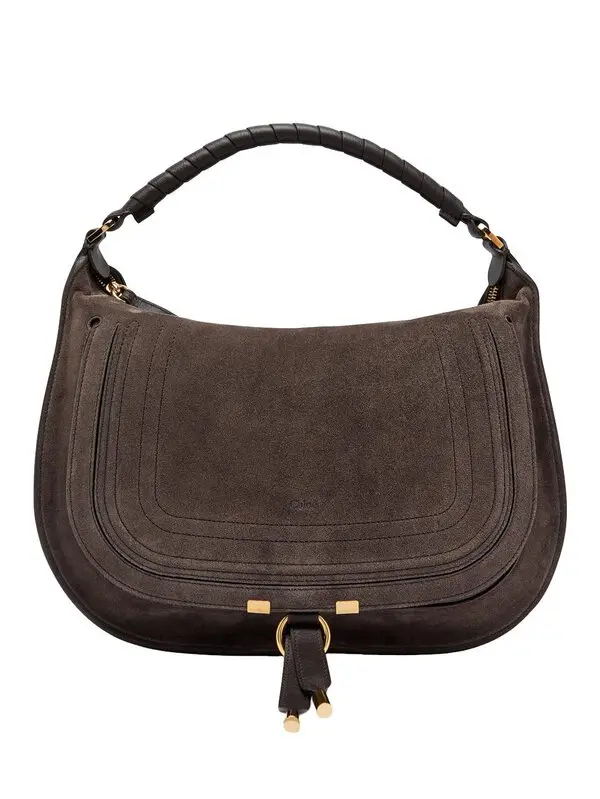 Chloé Marcie Medium Shoulder Bag - Dark Brown
