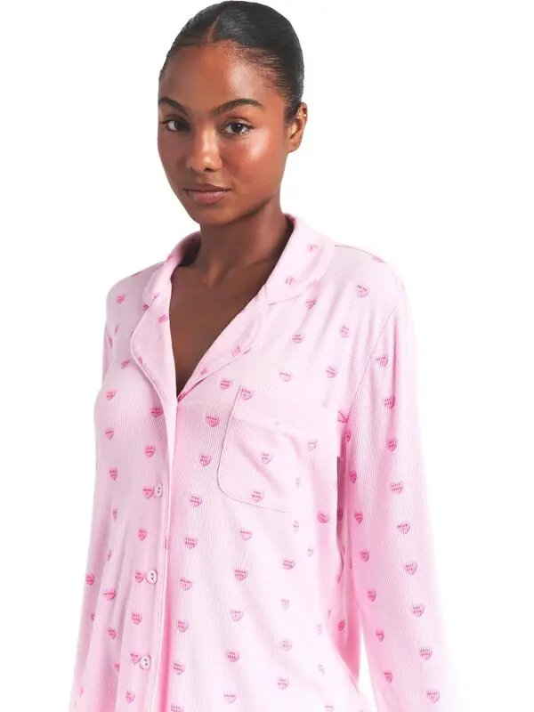SKIMS Soft Lounge Sweethearts Sleep Set - Pink Skims Sweets