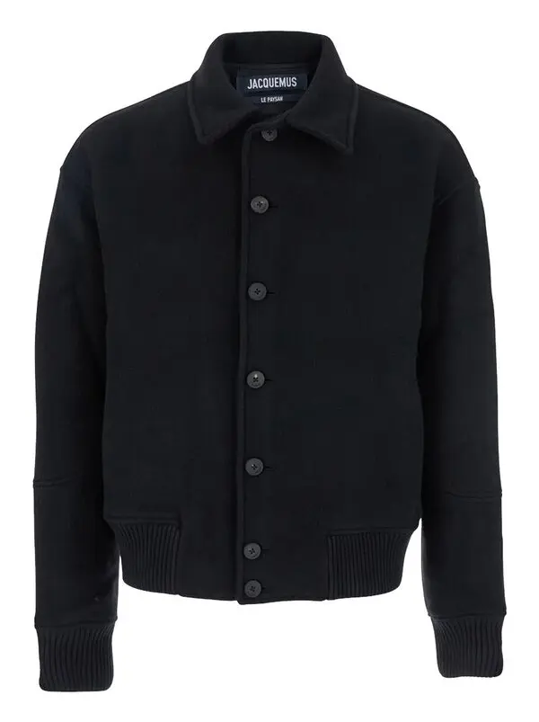 Jacquemus Wool Jacket - Black