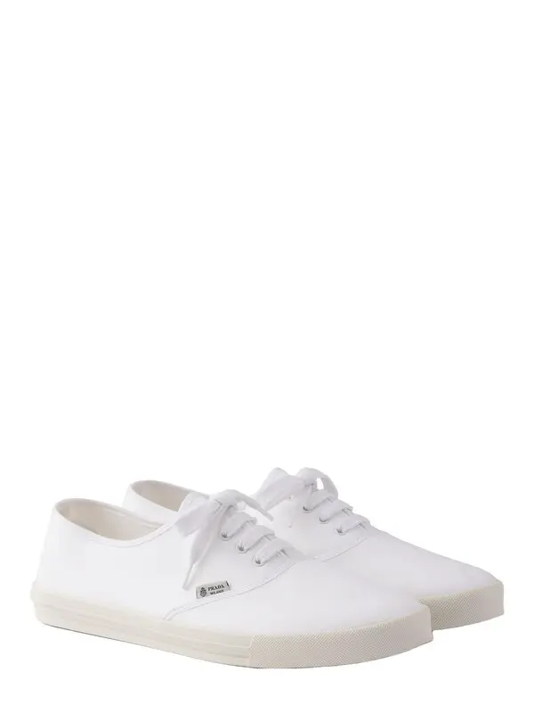 Prada Drill Fabric Sneakers - White