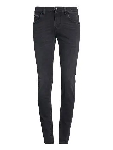 Dolce & Gabbana Skinny Jeans With Logo - Black