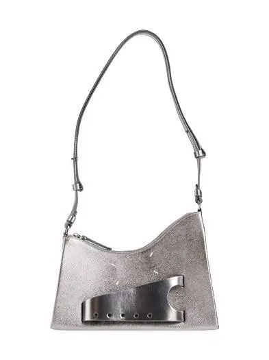 MAISON MARGIELA Leather Shoulder Bag - Silver