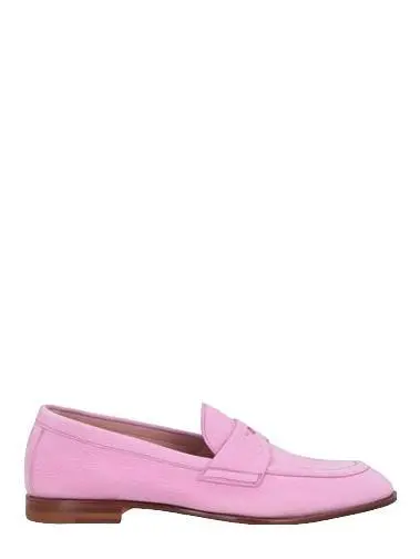 Santoni Leather Penny Loafers - Pink