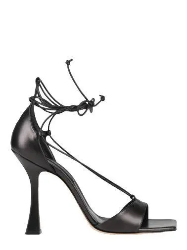 Casadei Sandals In Leather - Black