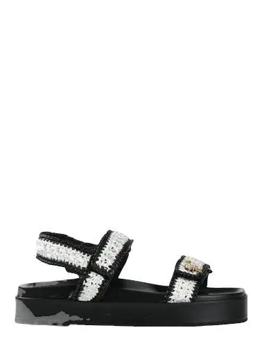 RAS Textile Fiber Sandals - Black