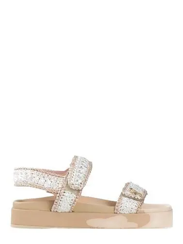 RAS Embellished Flatform Sandals - Pink
