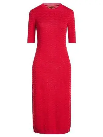 Missoni Midi Intarsia-knit Bodycon Dress - Pink