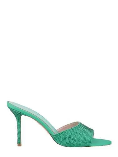 GEDEBE Emerald Textile Fiber Slide Sandals - Green